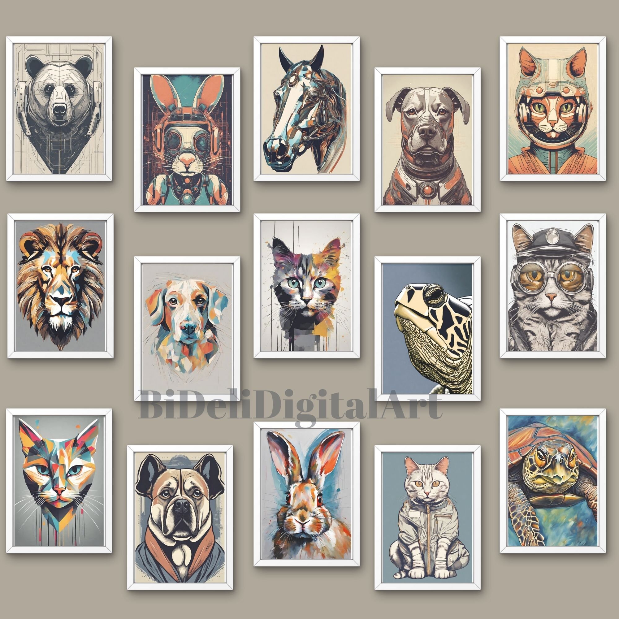 300 Kids Room Wall Art,animal Wall Art,digital Dowloand, Printable Art ...