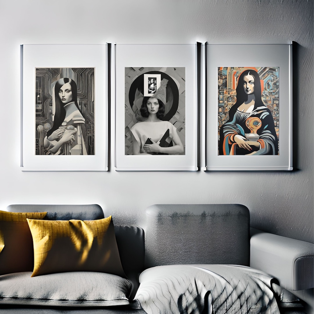 Mona Lisa Digital Art, Digital Prints,woman, Retrofuturistic Painting ...