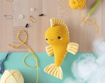 Fishbone Crochet Pattern, Cute Fish Crochet Pattern in English ...