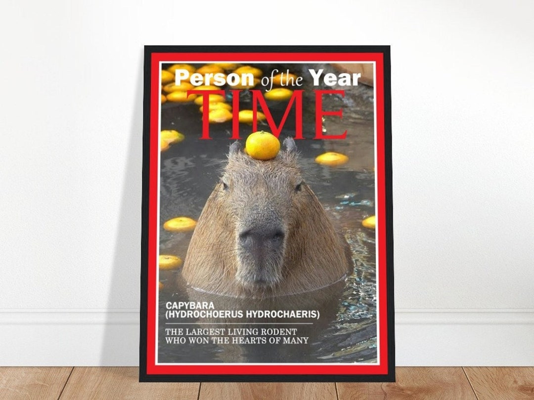 Capybara Time's Person of the Year Magazine Cover Parody Magazine ...
