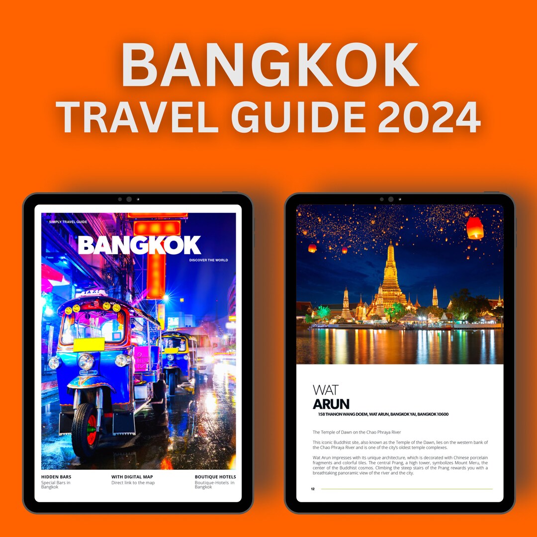 Travel Guide Bangkok Ebook Tour Guide as Instant Download Travel Book ...