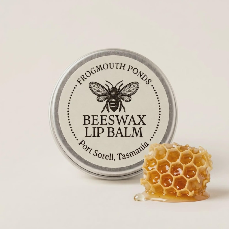 Tasmanian Beeswax Lip Balm Natural Lip Care Single Tin Shea Butter ...