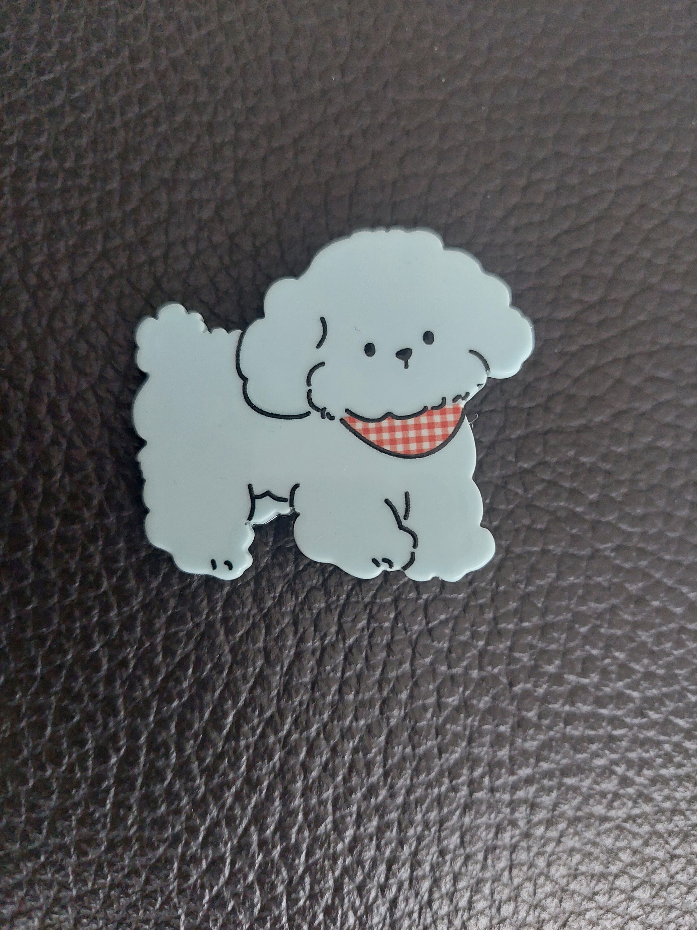 1 X Dog Acrylic Hair Clips | Barrette | Poodle | Hair Ties - Etsy
