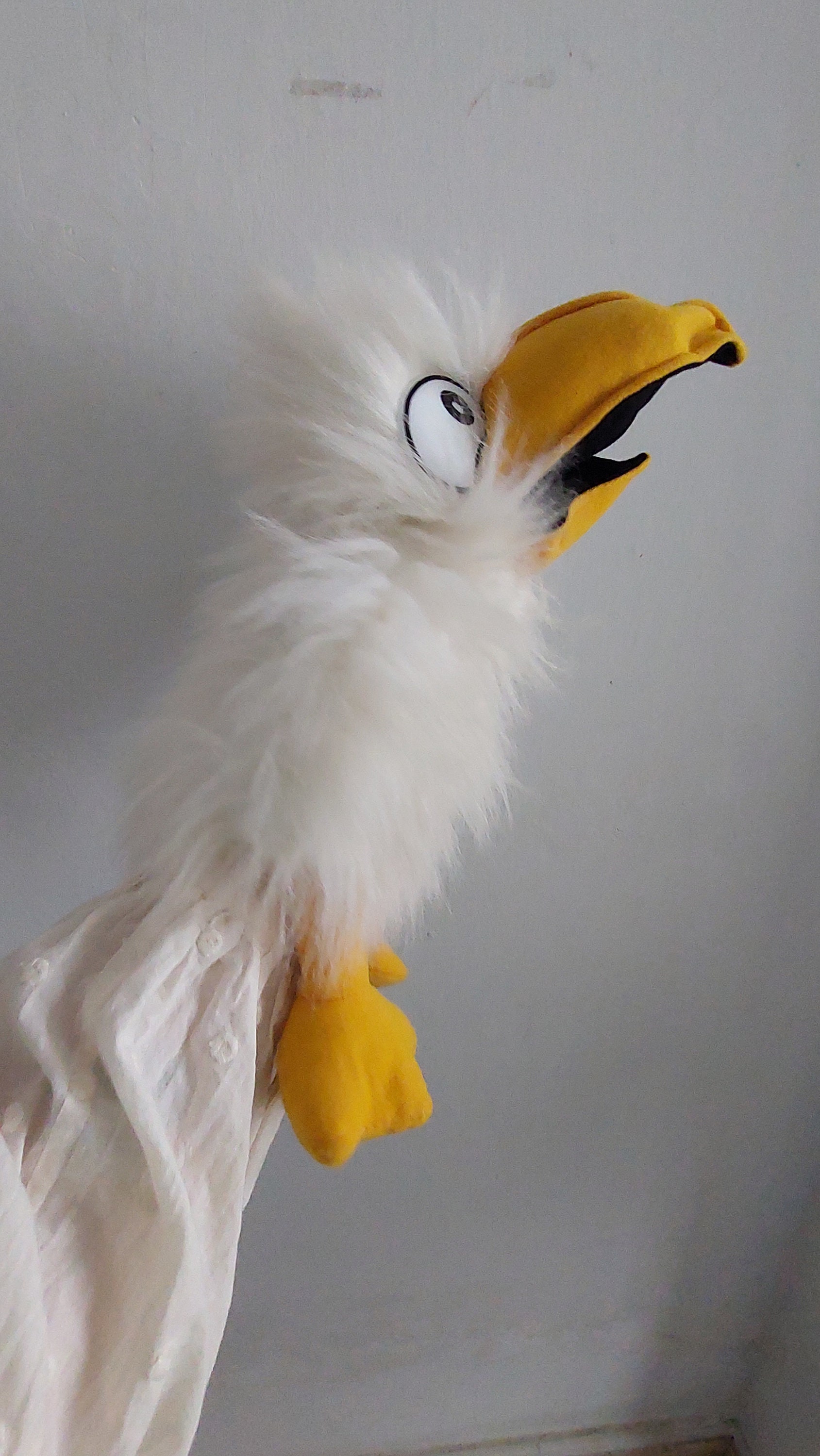 Vintage Kolden Toys Large Hand Puppet White Squeaking Bird Toy - Etsy
