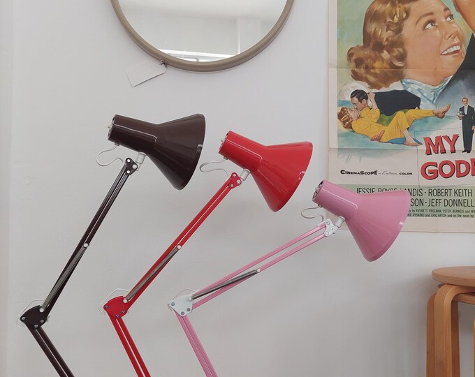 1 X Stunning 1970s NOS Hcf Vintage Architects' Lamp | Table Lamp | Dark ...