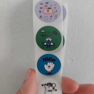 80 X Cute Animal Round Stickers Decals Kids Cartoon Animation Figures 2 ...