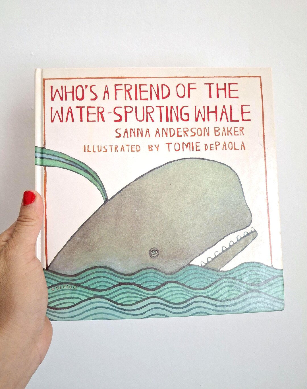 Vintage 1987 'who's a Friend of the Water Spurting Whale' Hardcover ...