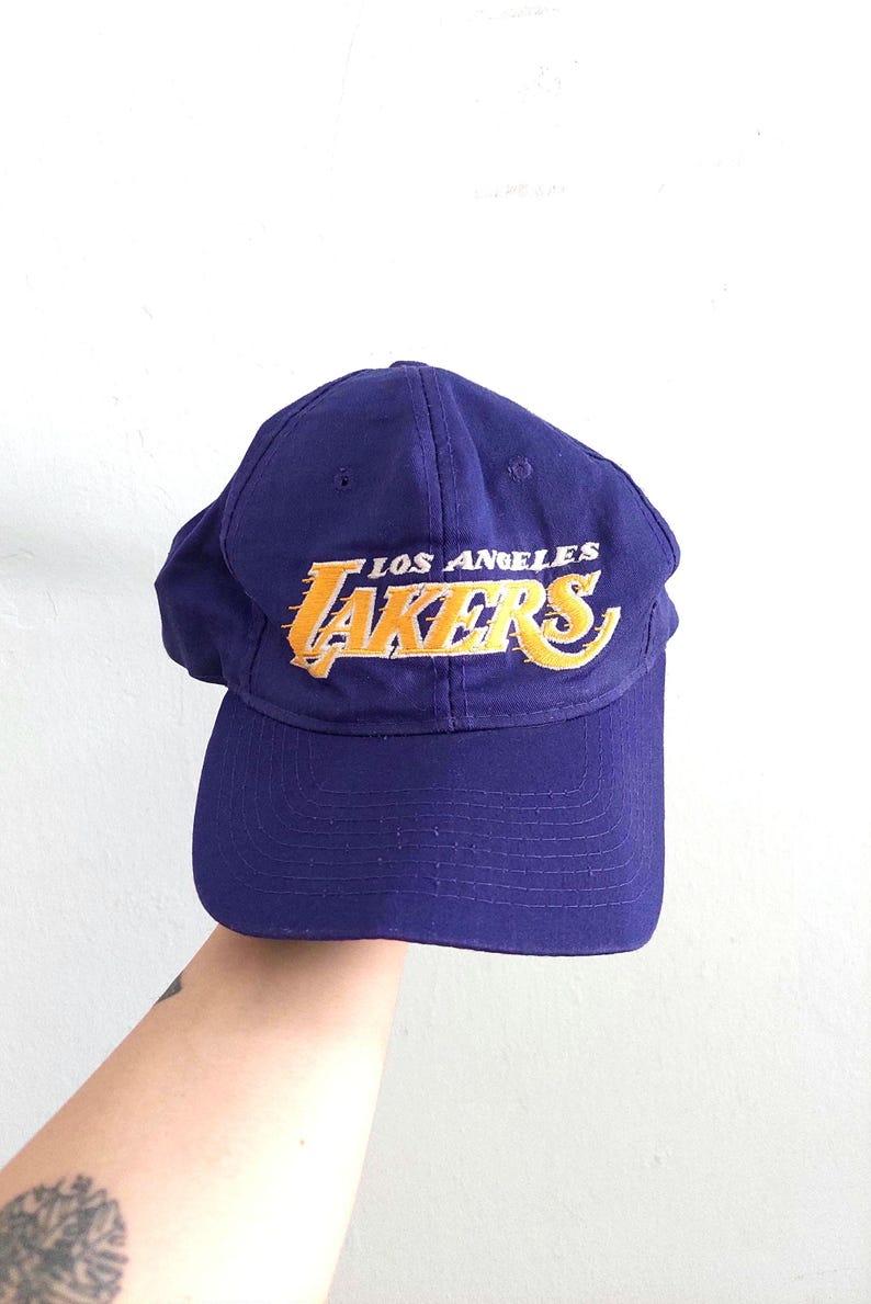 Vintage 1990s Los Angeles Lakers Cap | NBA Hat | Snapback | Purple and ...