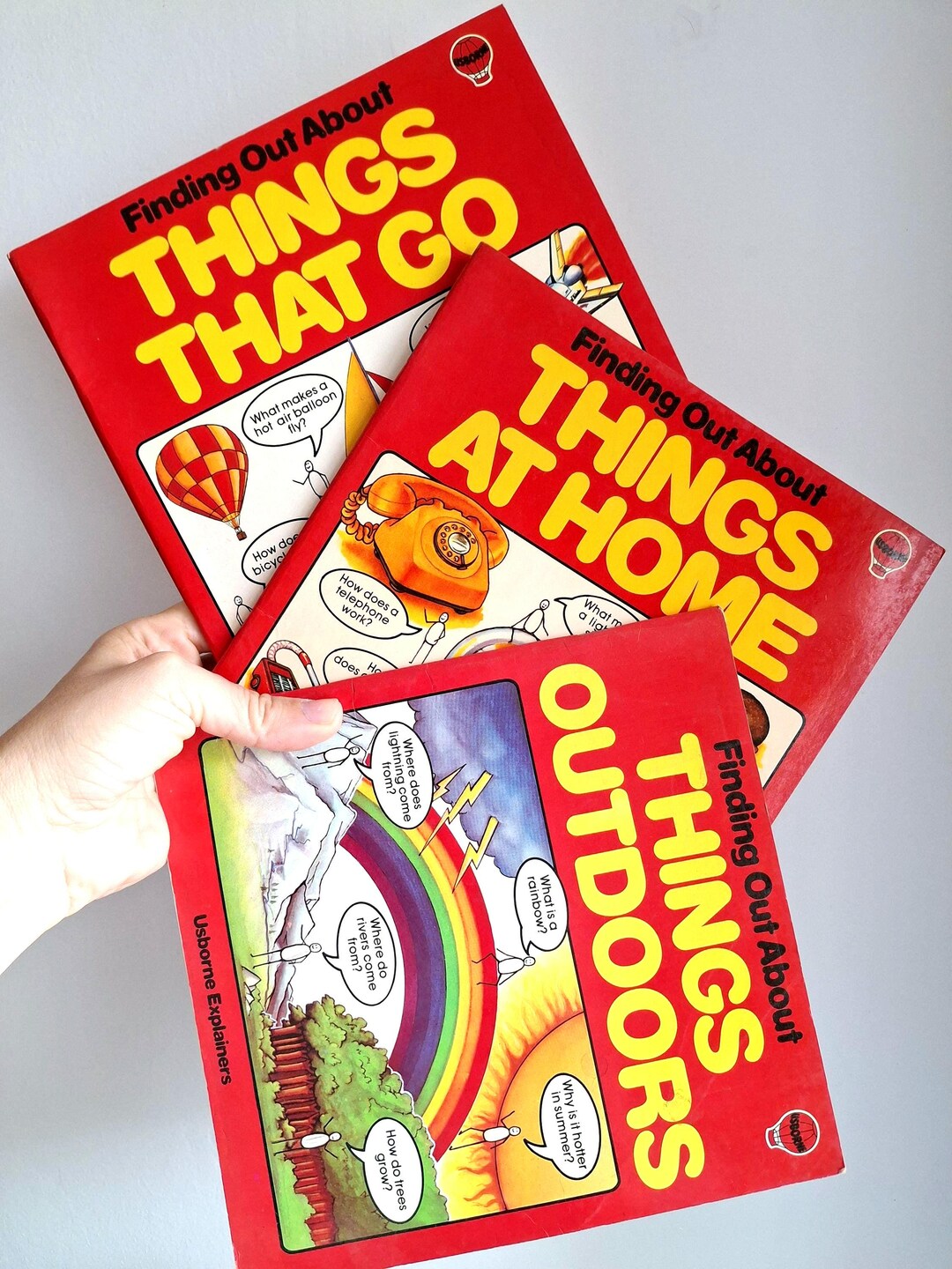 Vintage Set of 3 'finding About Things' Kids Books | Children Books ...