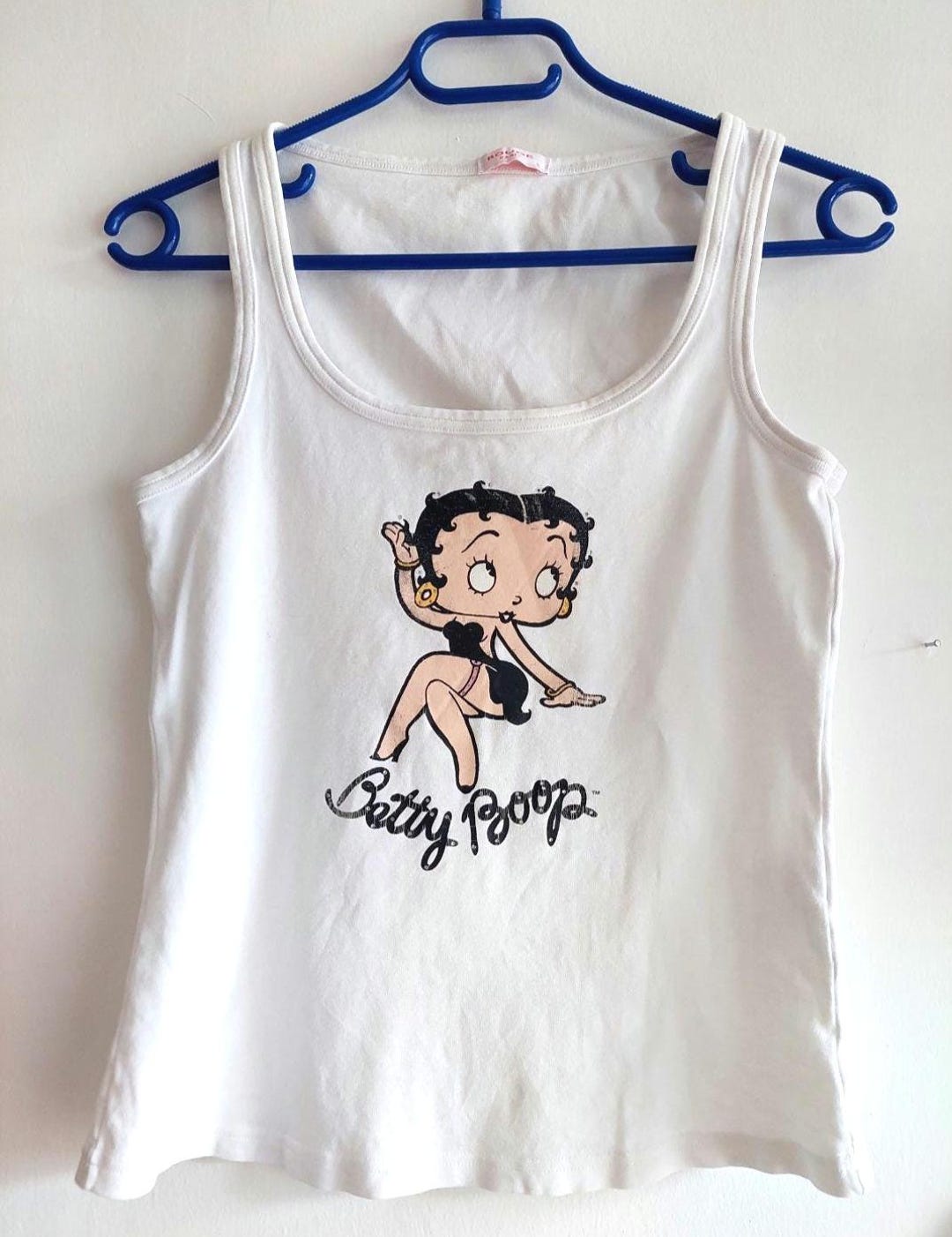 Vintage ROUGE Paris White Betty Boop Tank Top | Adults Tshirt | Women's ...