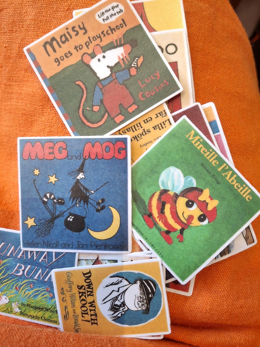 30 X Vintage Kids Book Covers Stickers | Set | Laptop Decals | Mog ...