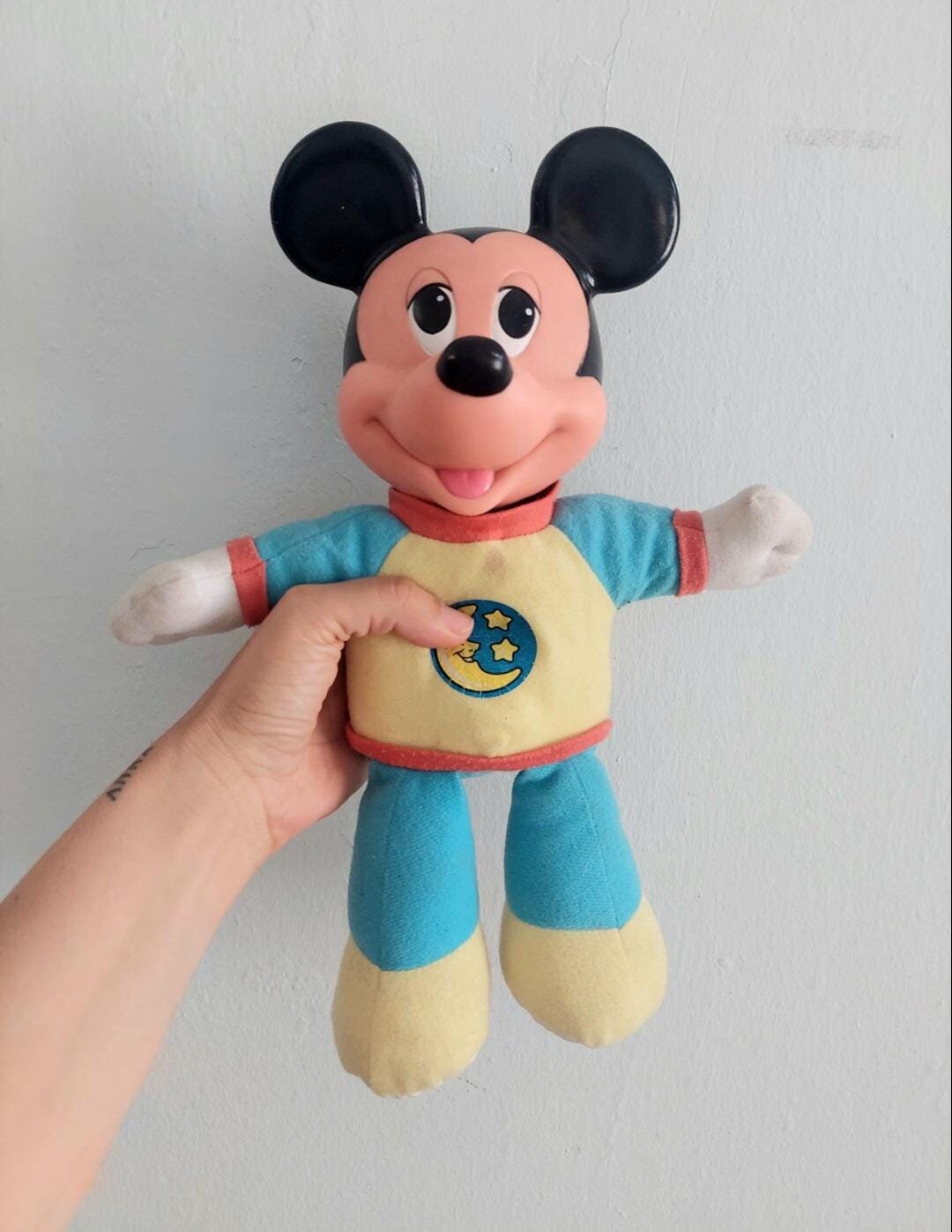 Vintage Mattel Mickey Mouse Hug & Glo Glow Light up Plush Doll 13 ...
