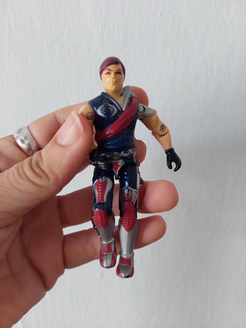 Set of 4 Vintage 1980s HASBRO GI Joe Figurines Collectible Figure Commander Cobra Arah Backstop ...