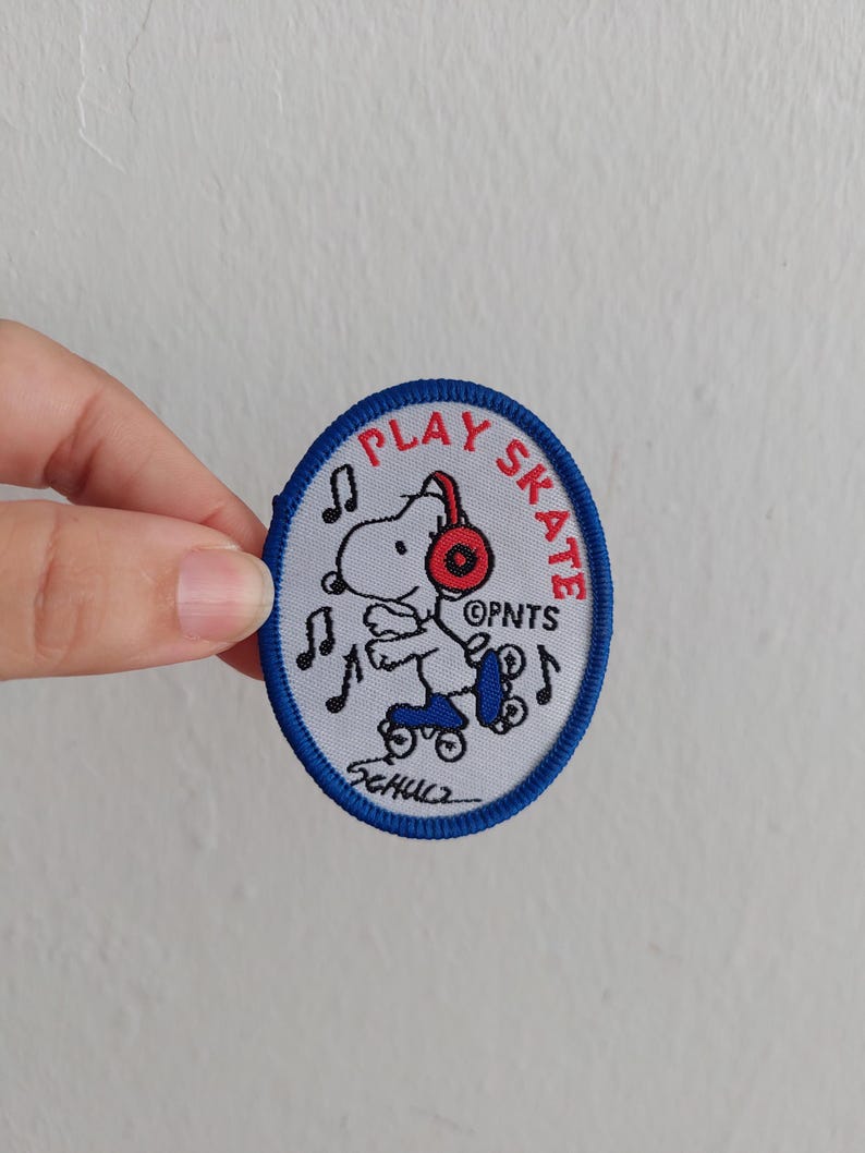 1 X Vintage Snoopy + Woodstock Iron on Fabric Patches | Clothes ...