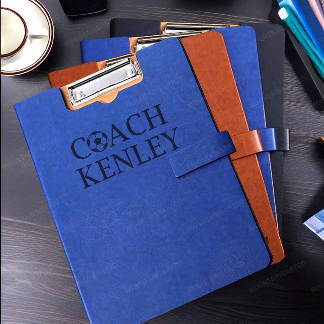 Custom Coach Gifts, Sports Clipboard, Personalized Name Leather ...