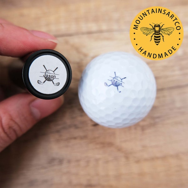 Custom Golf Ball Stamp - Etsy