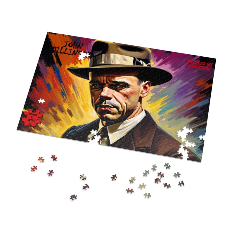 Puzzled by Gangsters - John Dillinger; 1000 Piece Jigsaw Puzzle for ...