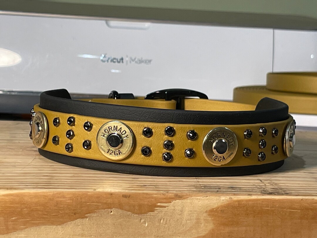 1921 1/2 Gold and Black Bling Shotgun Shell Biothane Buckle Collar - Etsy
