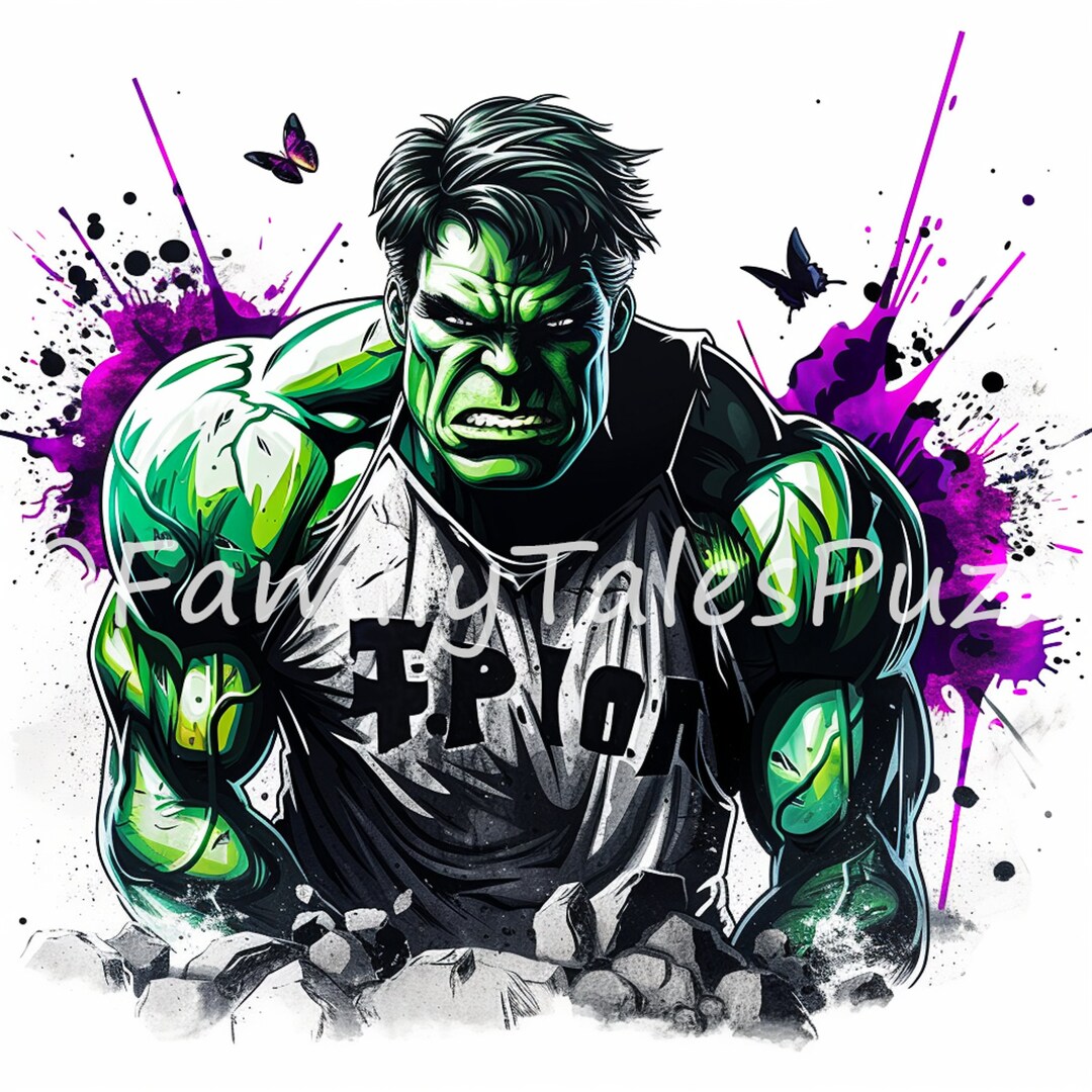 The Hulk Watercolor Png,the Hulk Tumbler Design Png,digital Download ...