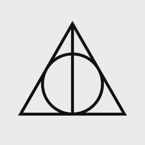 Deathly Hallows Print - Etsy