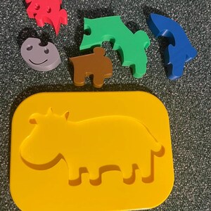 Cow Shape Puzzle for Kids - Motor Skills Development and Shape ...