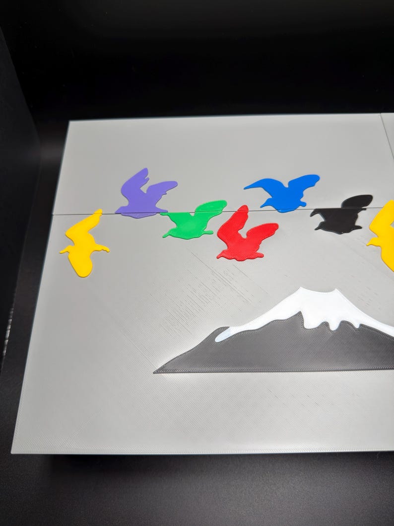 Vanishing Japanese Birds Puzzle | Optical Illusion Dissection Puzzle ...