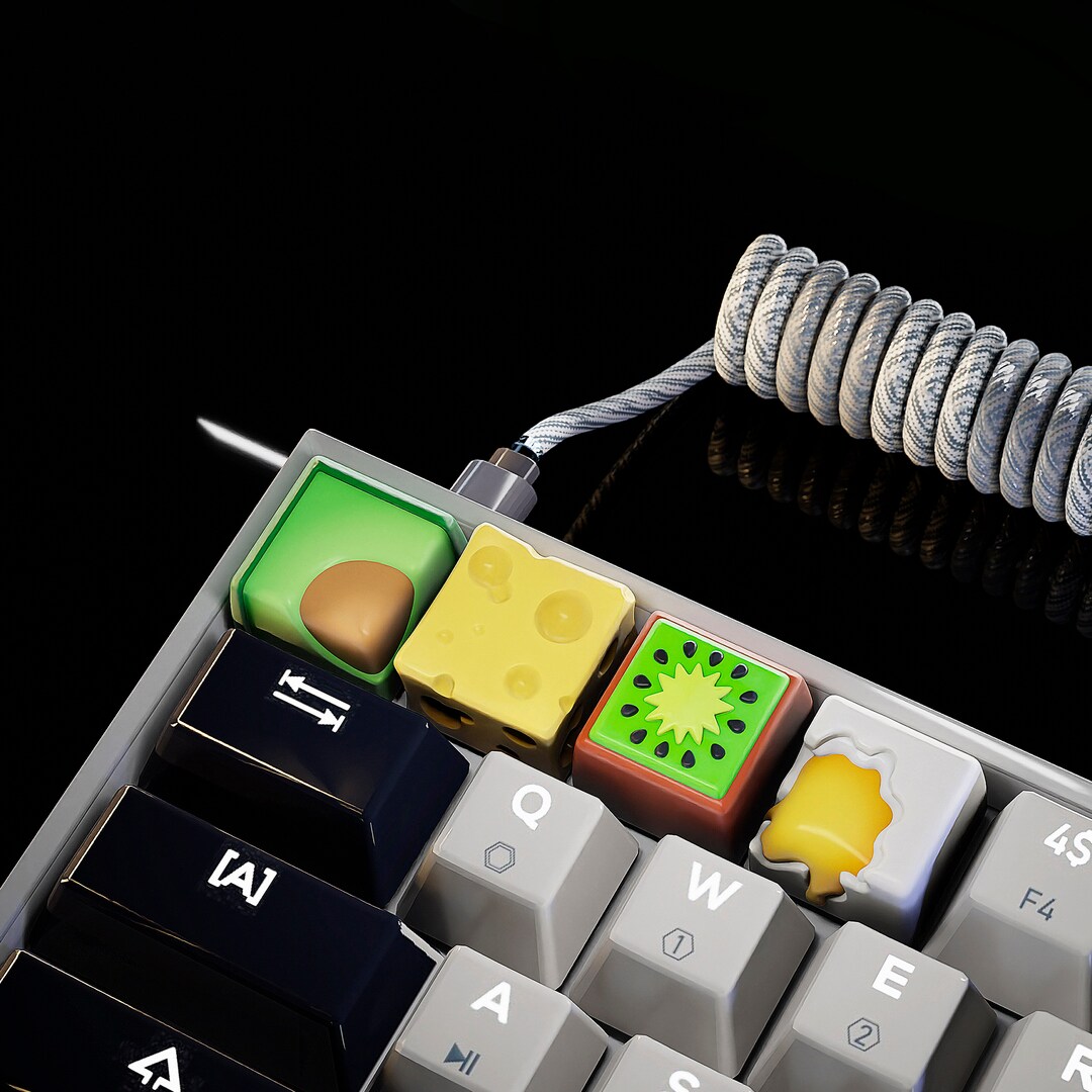 Artisan Food Keycaps Set Cherry MX Compatible Unique Keyboard Accessory ...