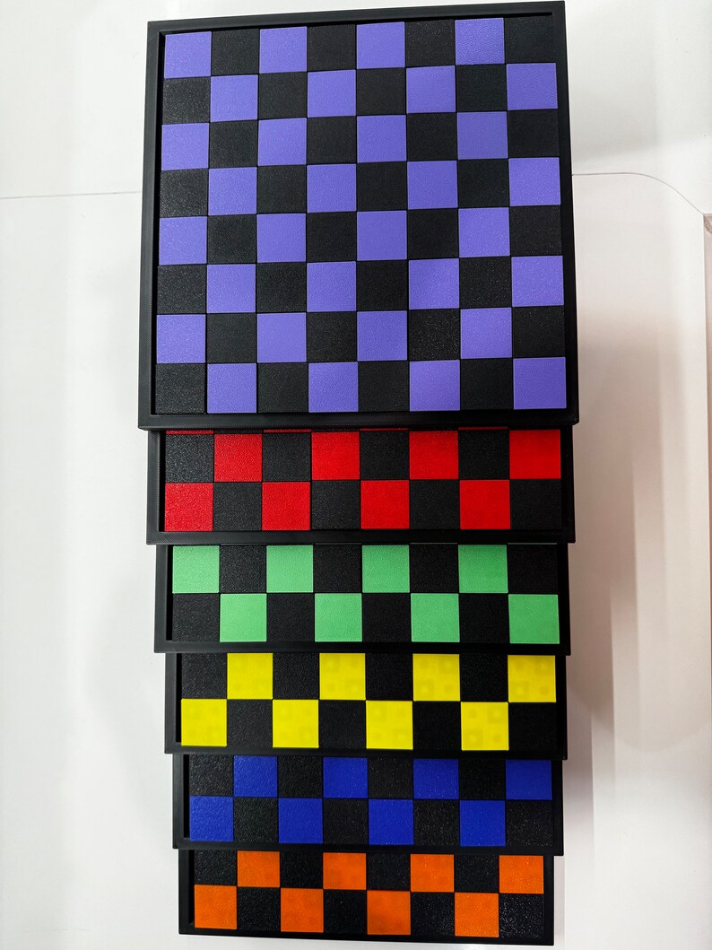 Checkerboard Dissection Puzzle - Battle Royale by Sam Loyd, Modern ...