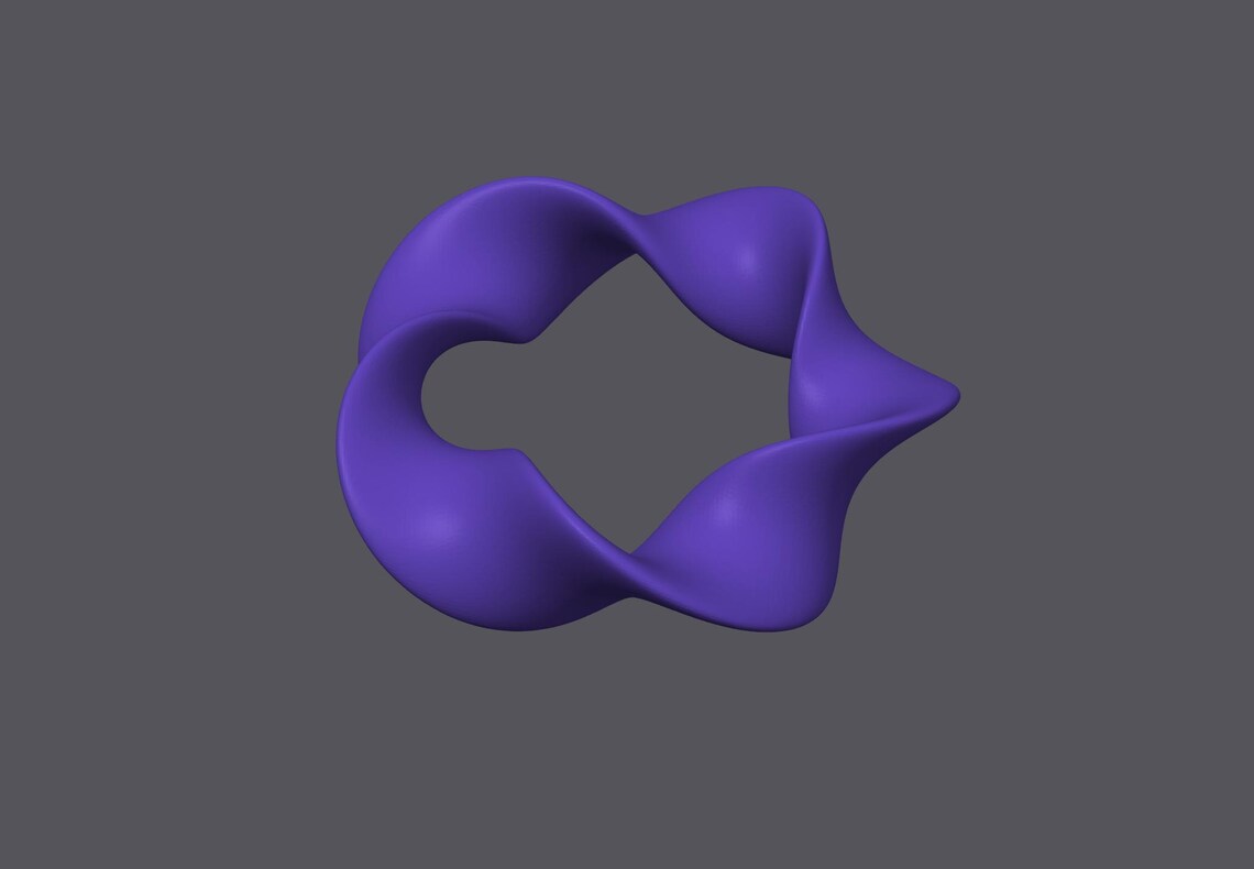 Mobius Collection Decor Ring - 3D Printed Stylish Accent for ...