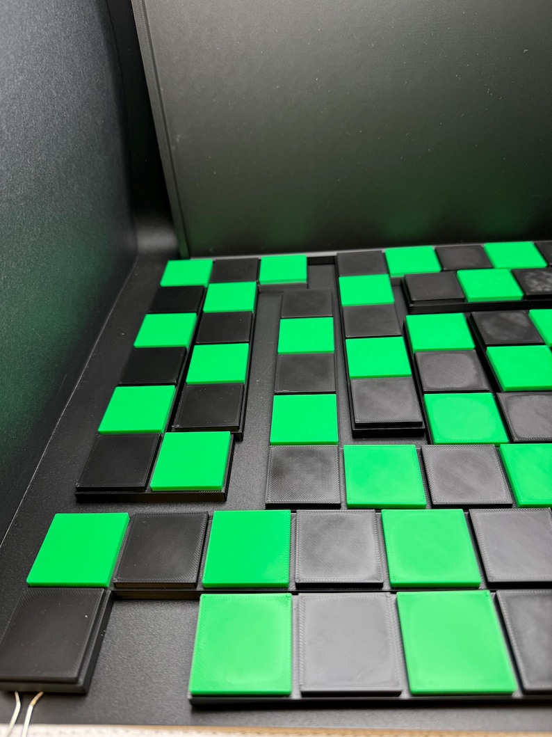 Checkerboard Dissection Puzzle by Sam Loyd - 3D Printed Classic 1914 ...