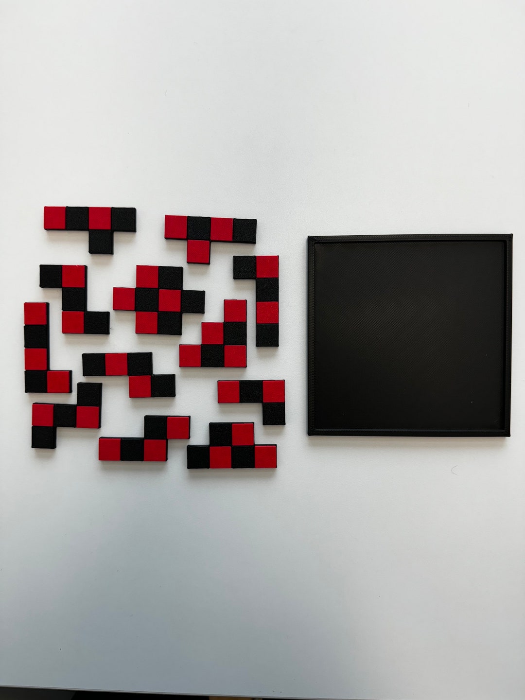 Checkerboard Puzzle - 12 Pieces - Etsy