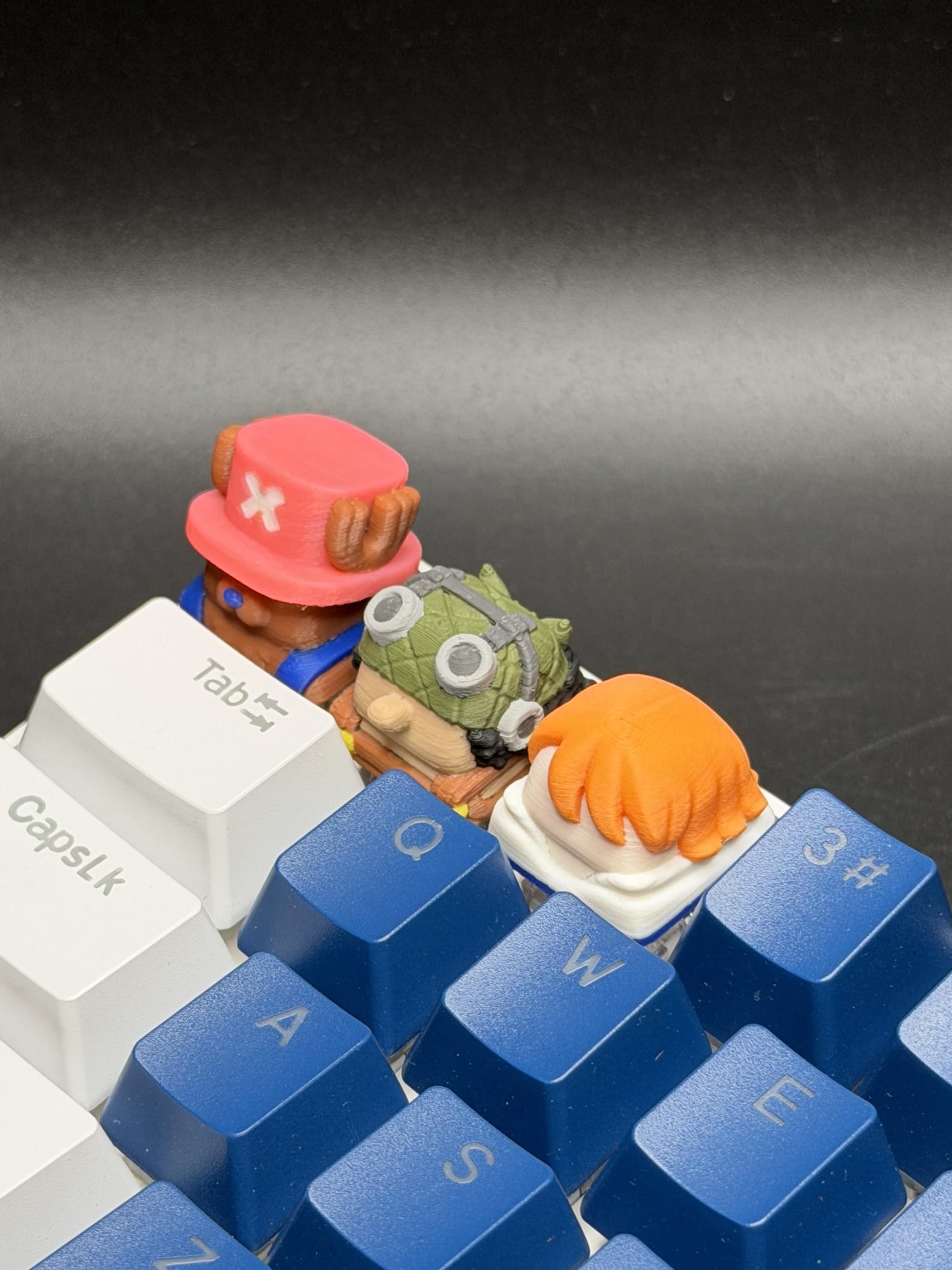 Handmade Inspired by Anime Keycaps - Usopp, Nami, Chopper for Cherry MX ...