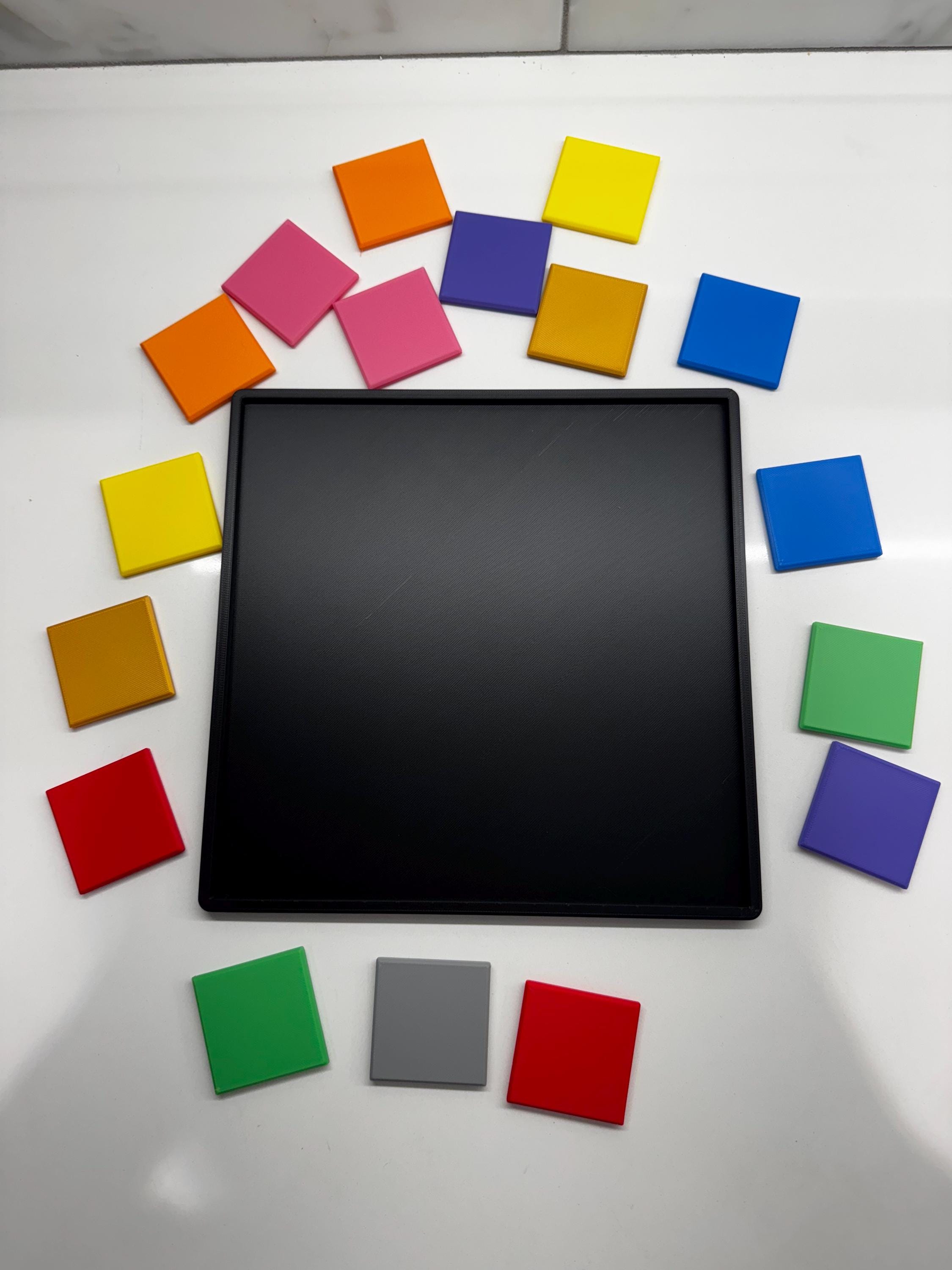 17 Squares Puzzle - 3D Printed Puzzle Brain Teaser: Fit 17 Squares Into ...