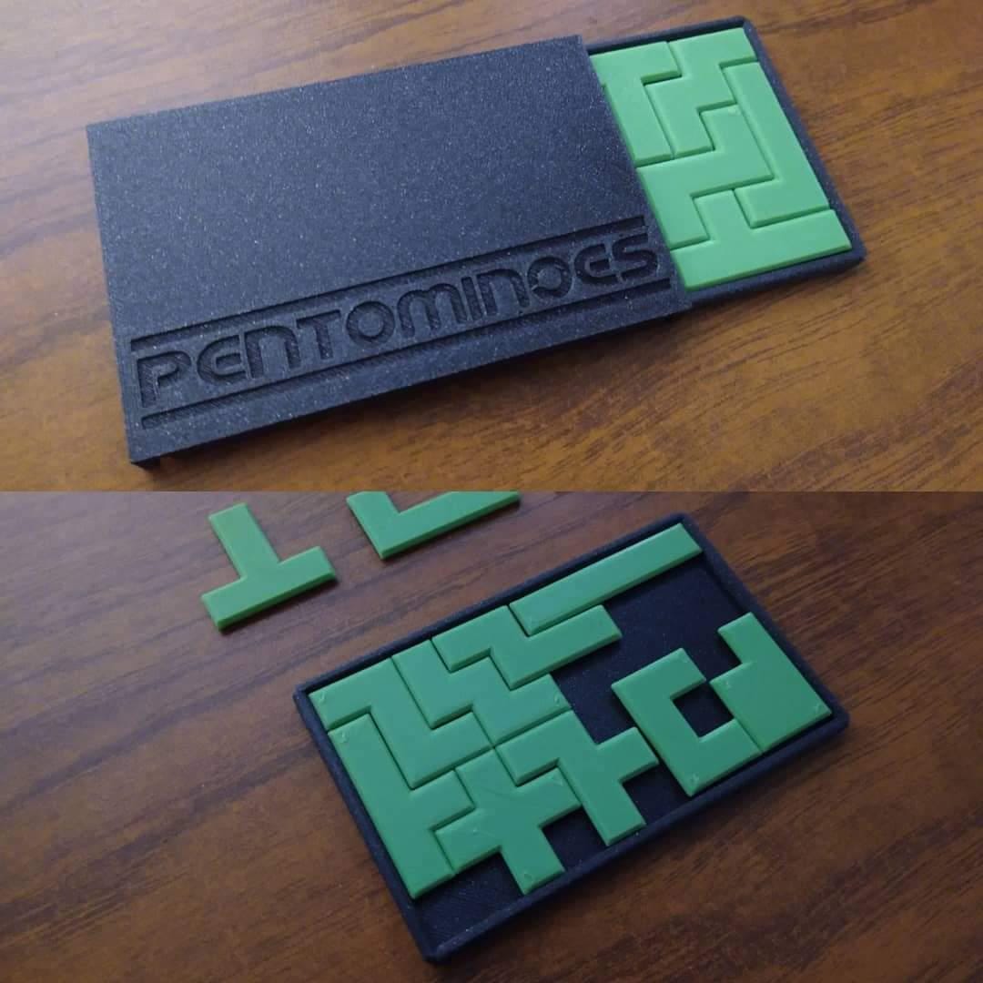 Pentominoes Pocket Puzzle - Brain-boosting Fun, 4 Difficulty Levels ...