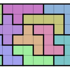 Pentomino Puzzle - 12 Unique 3D Printed Pieces, Fun Mind Challenge Gift ...