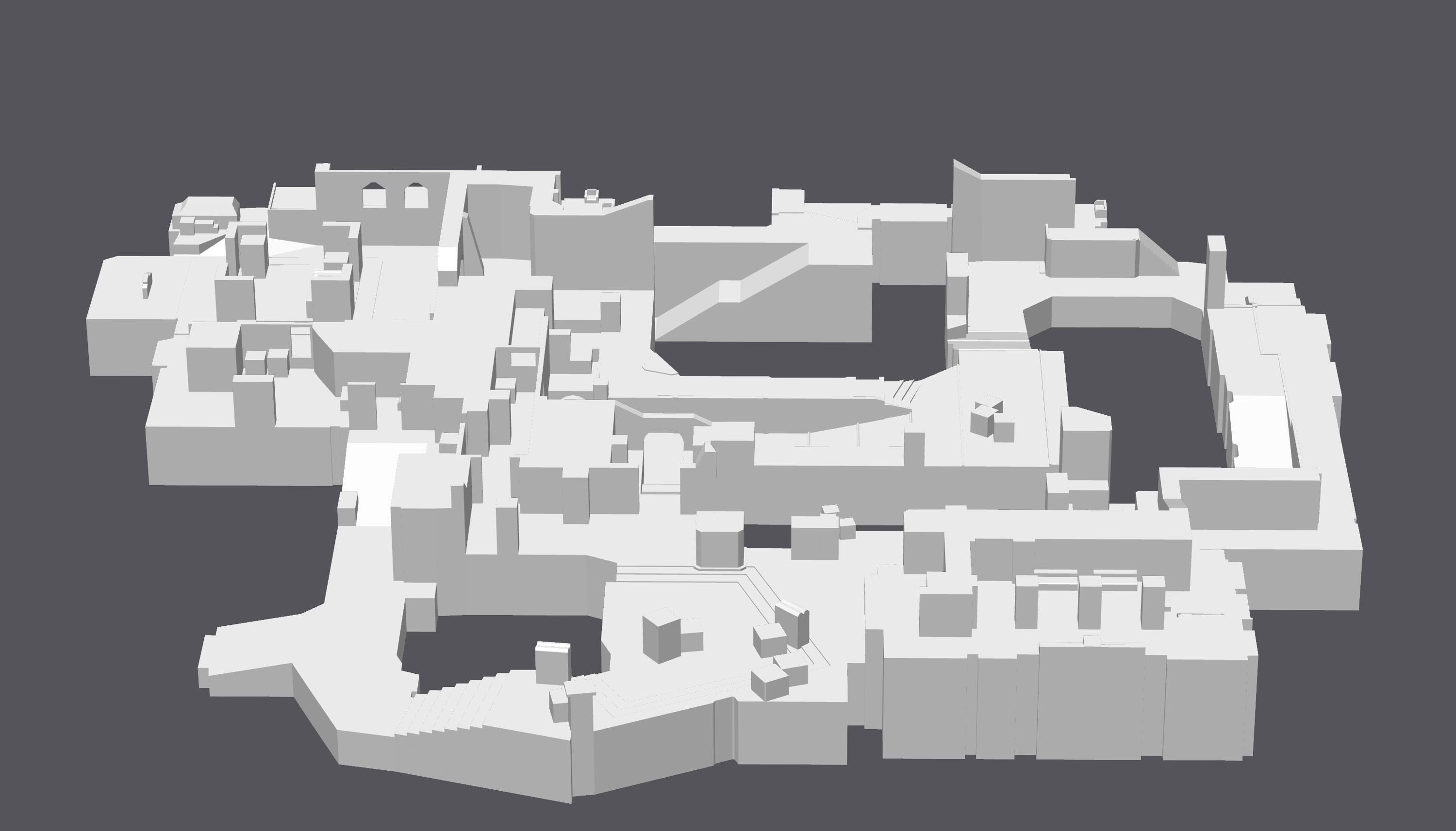 Counter Strike 2 & Counter Strike Global Offensive Mirage 3D Map Layout ...