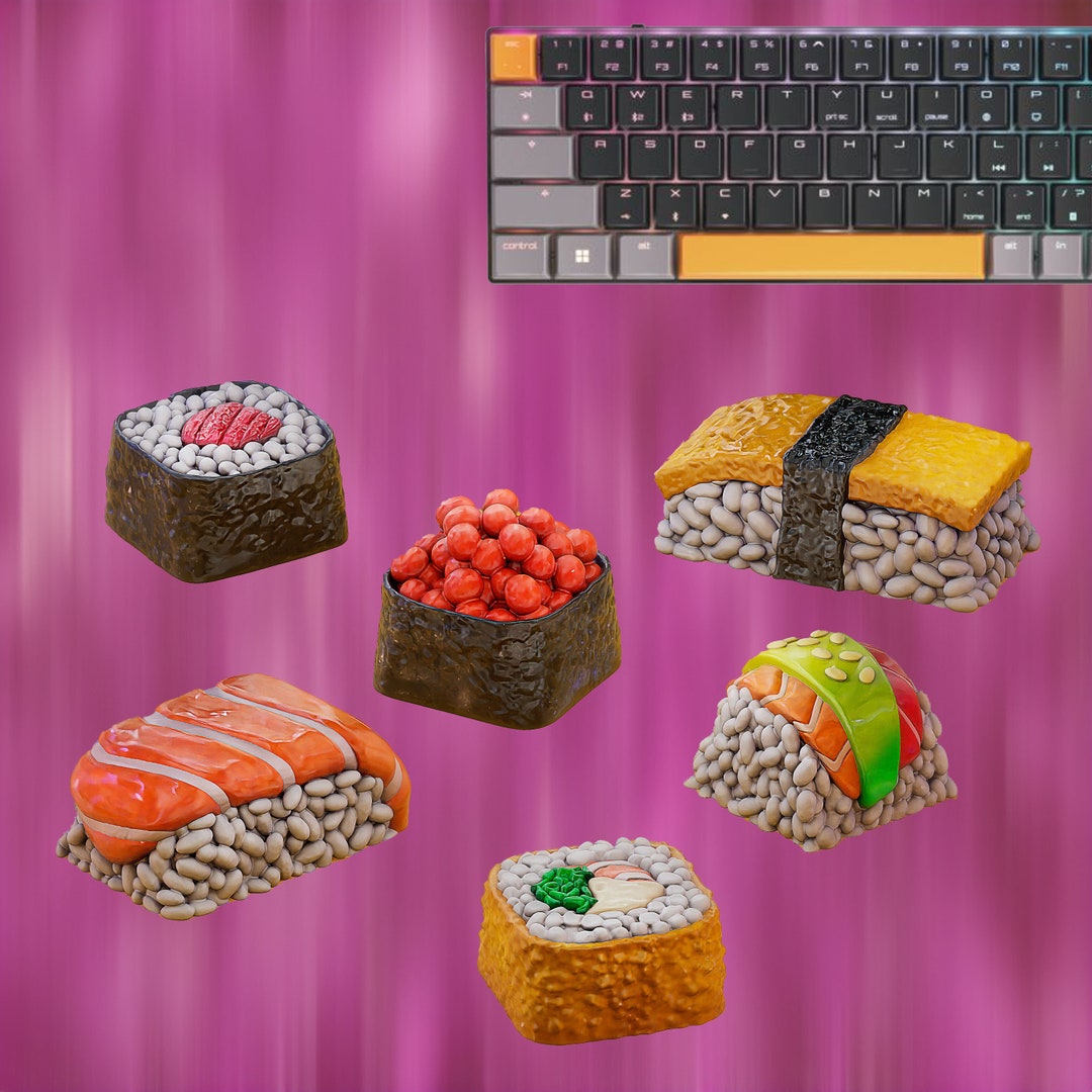 Japanese Sushi Artisan Mechanical Keyboard Keycaps Set - for Cherry MX ...