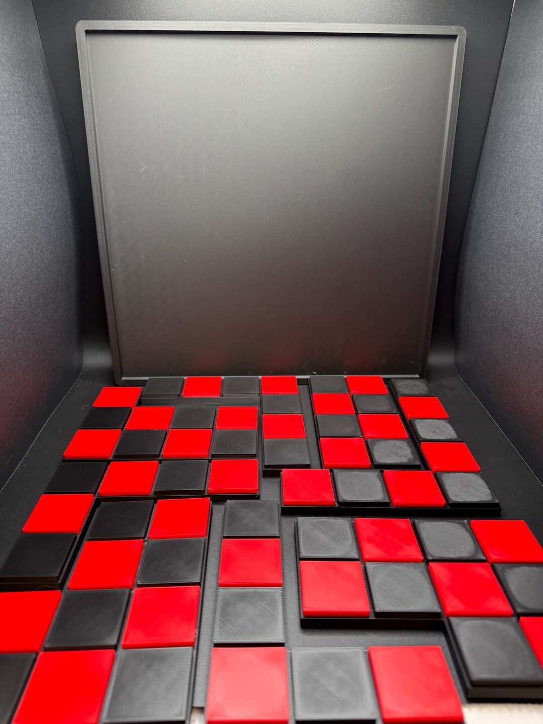 Checkerboard Dissection Puzzle - Battle Royale by Sam Loyd, Modern ...
