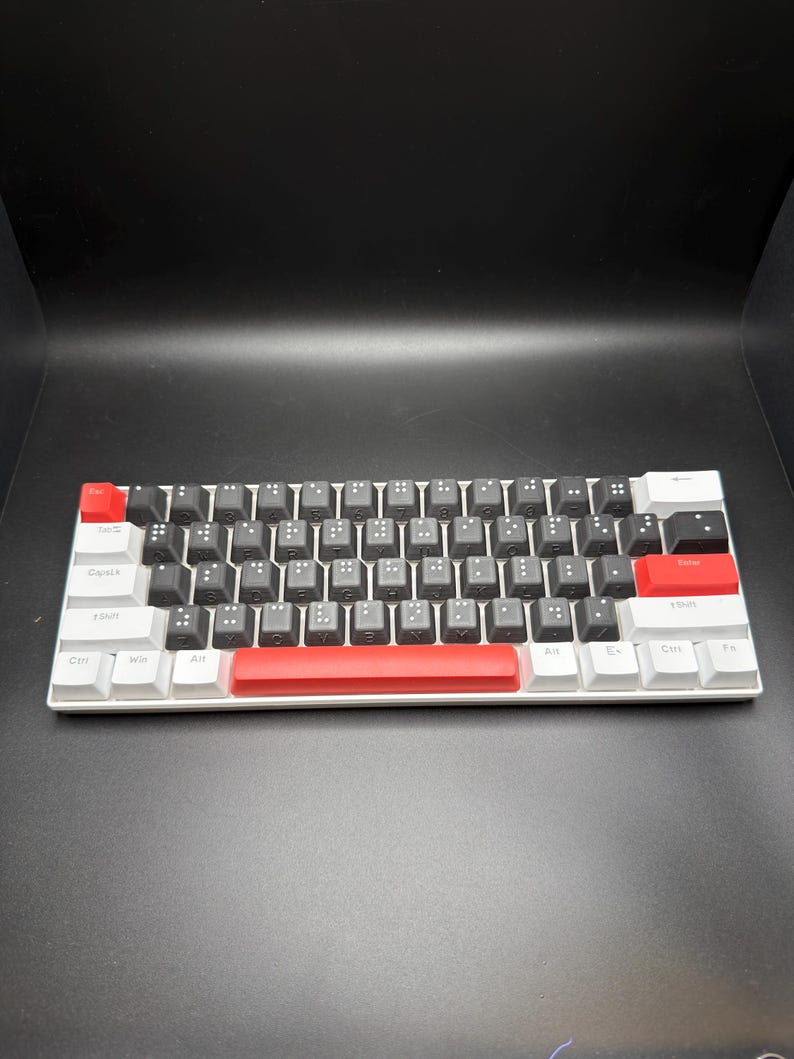 Braille Keyboard Key Cap Set Cherry MX - Artisan Handmade Accessibility ...