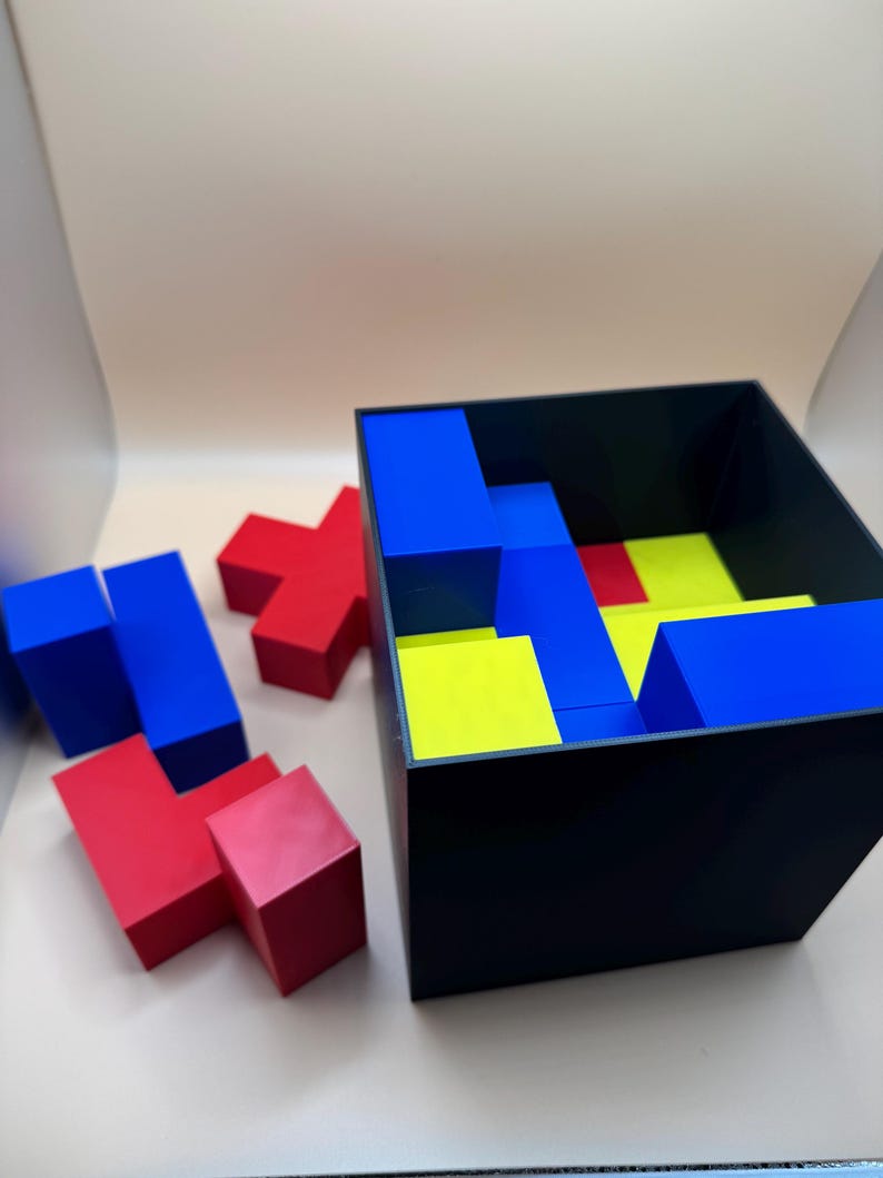 Bedlam Cube Puzzle - 12 Pentacubes in 3 Sizes: Perfect for Teachers ...