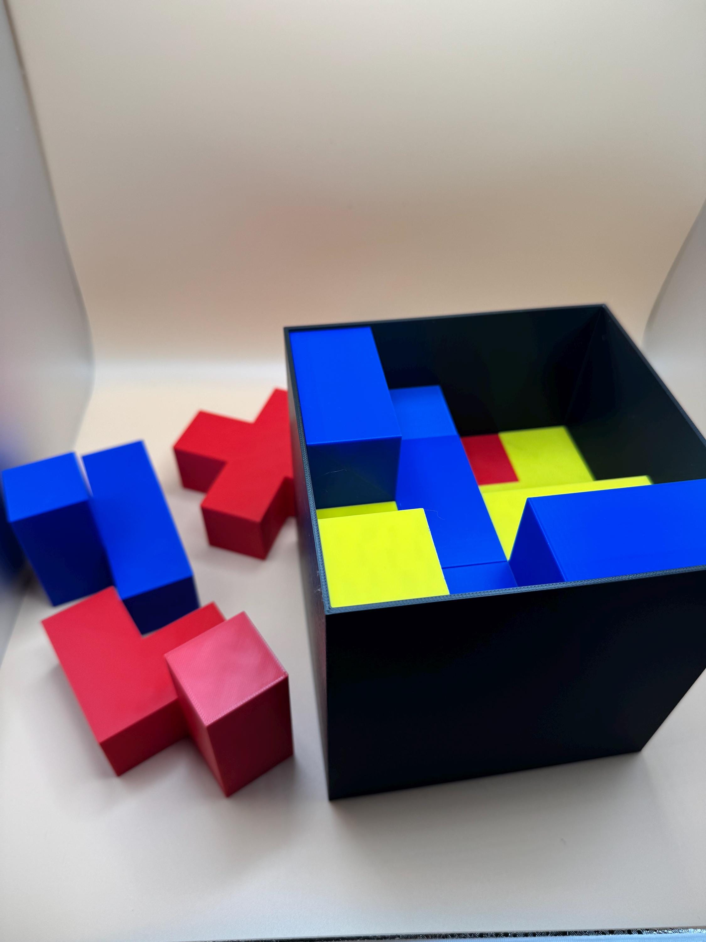 Bedlam Cube Puzzle - 12 Pentacubes in 3 Sizes: Perfect for Teachers ...