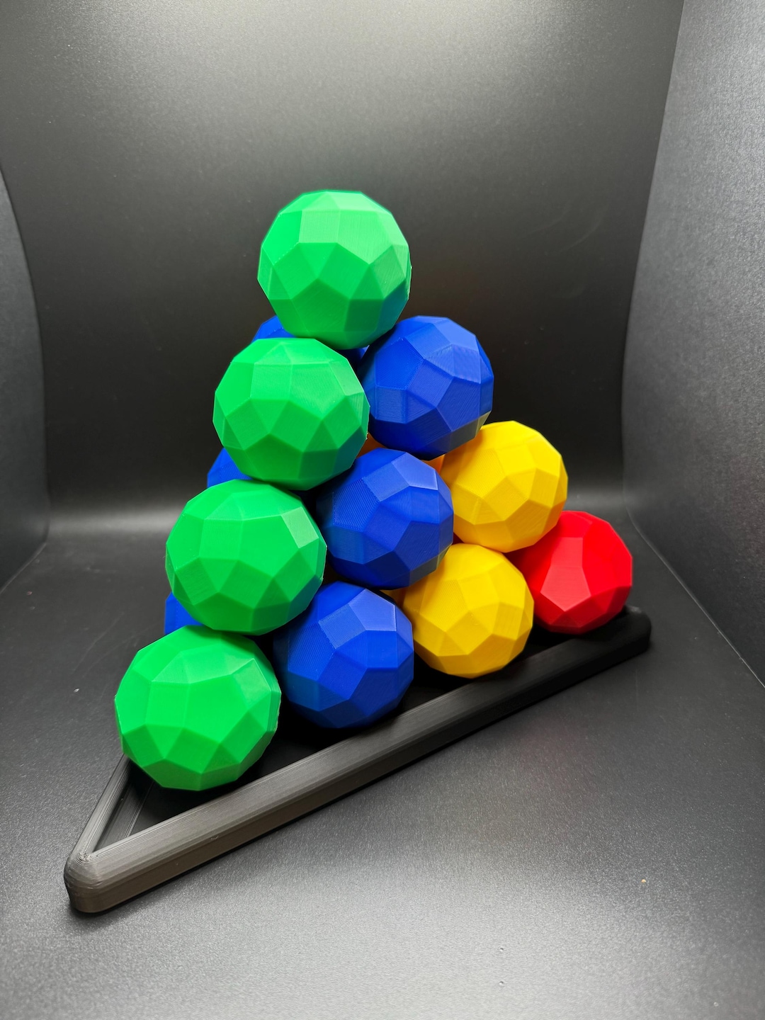 Survivor Pyramid Ball Puzzle - Fun 3D Mind Game, Stack Spheres to Create Pyramid, Large Brain ...