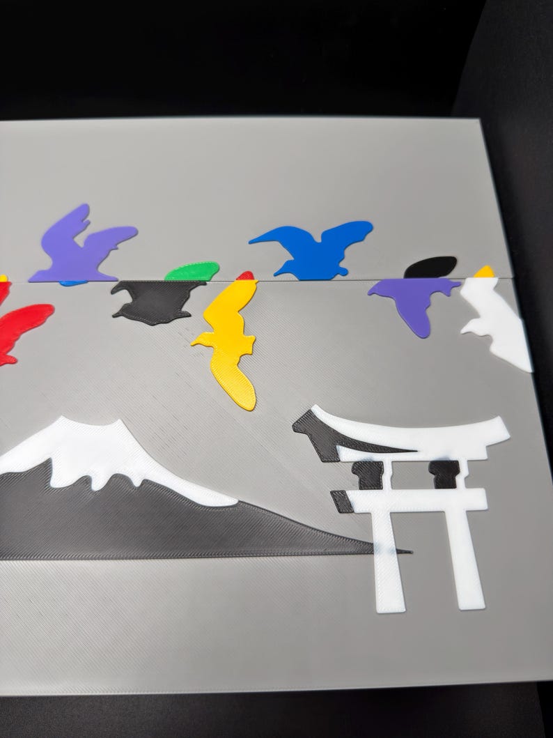 Vanishing Japanese Birds Puzzle | Optical Illusion Dissection Puzzle ...