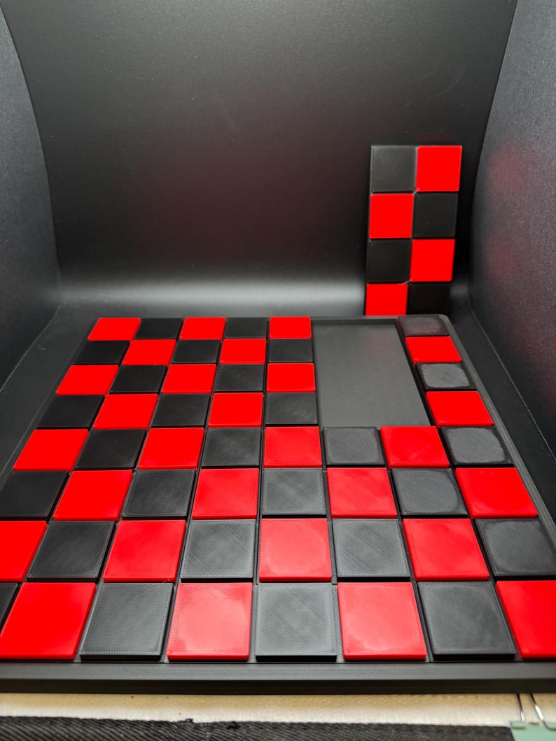 Checkerboard Dissection Puzzle - Battle Royale by Sam Loyd, Modern ...