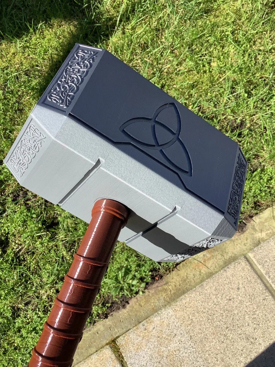 Thor's Mjolnir 3D Printed Hammer Full-size, High-quality Cosplay ...