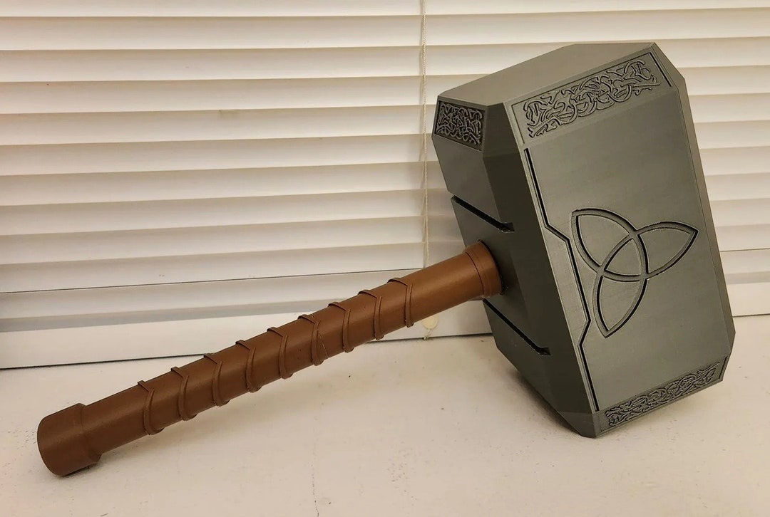 Thor's Mjolnir 3D Printed Hammer Full-size, High-quality Cosplay ...