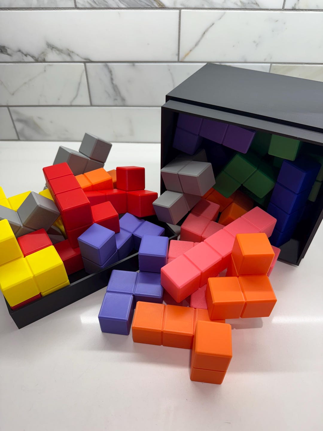 Challenging Pentacube Puzzle Game - 30 Unique Pieces, 3D Brain Teaser ...