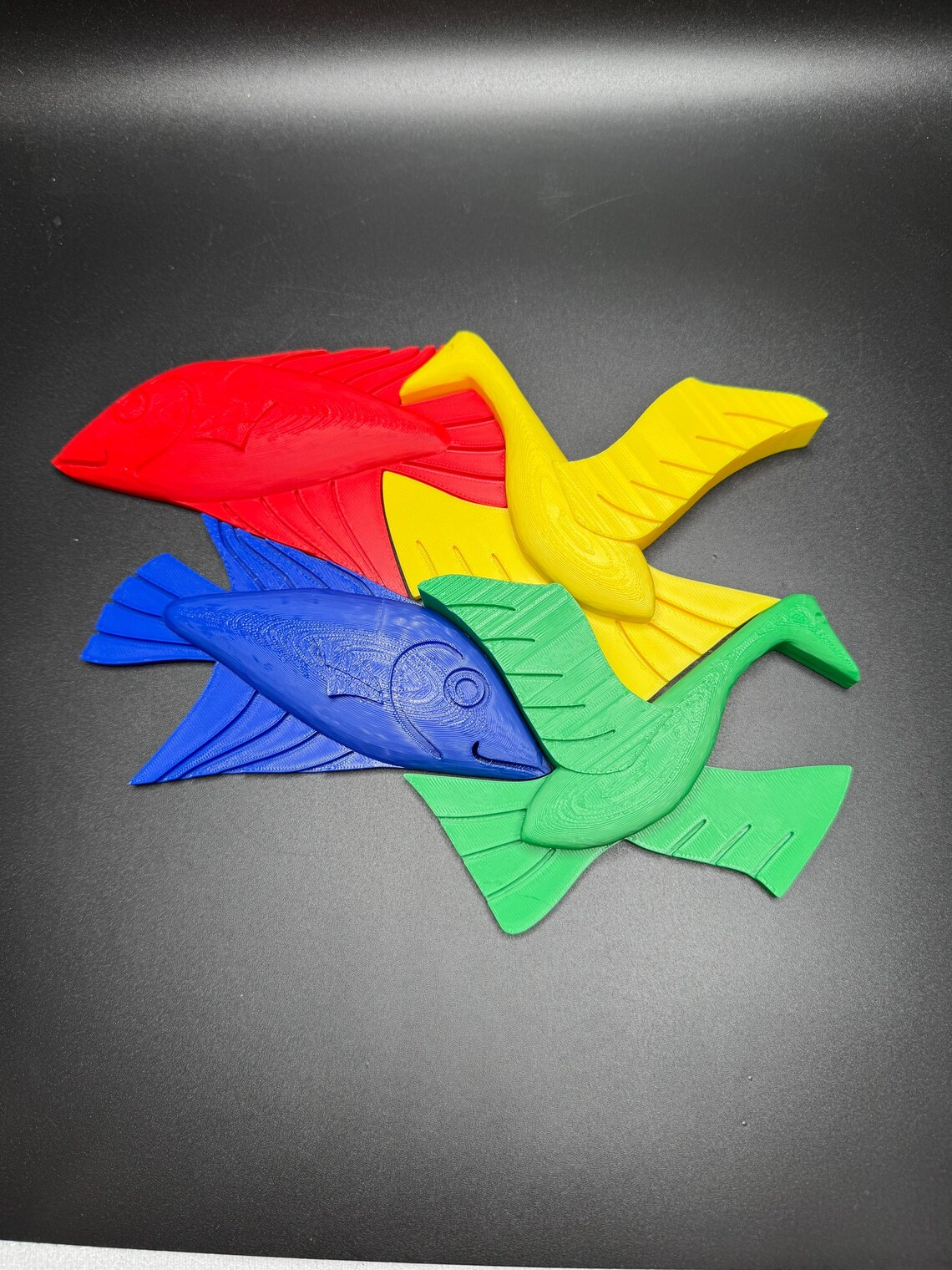Escher's Birds and Fish Tessellation Print | Art Print Decor | Unique ...
