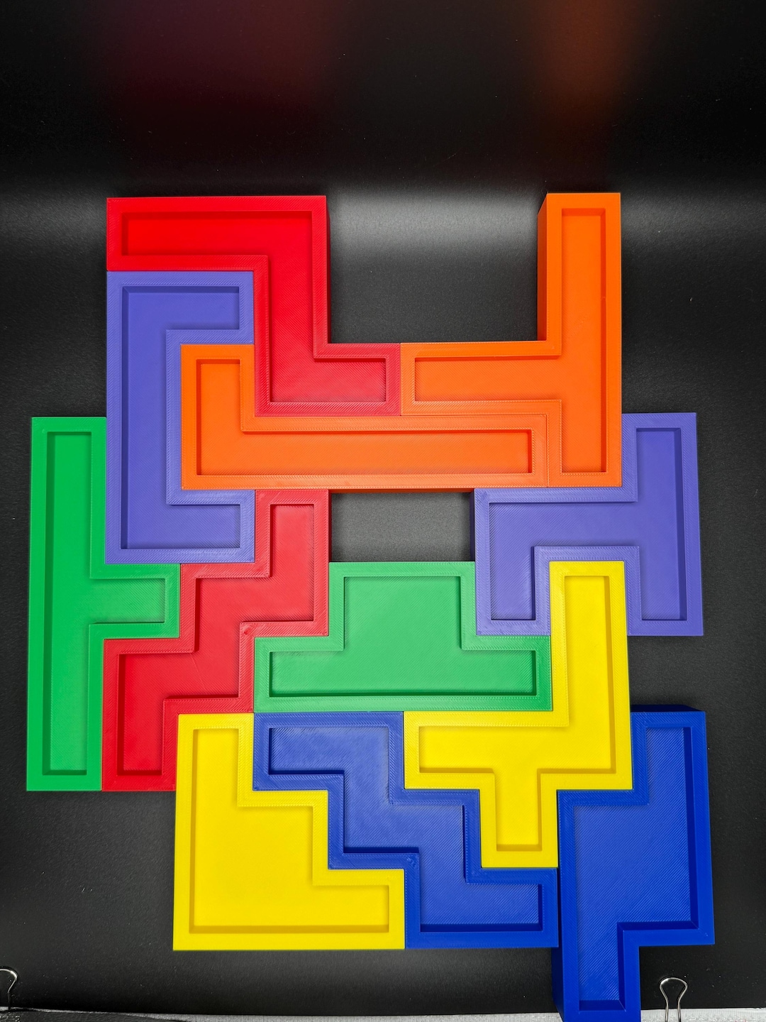 Heptomino Puzzle - 108 Unique 3D Printed Pieces, Fun Mind Challenge ...
