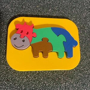Cow Shape Puzzle for Kids - Motor Skills Development and Shape ...
